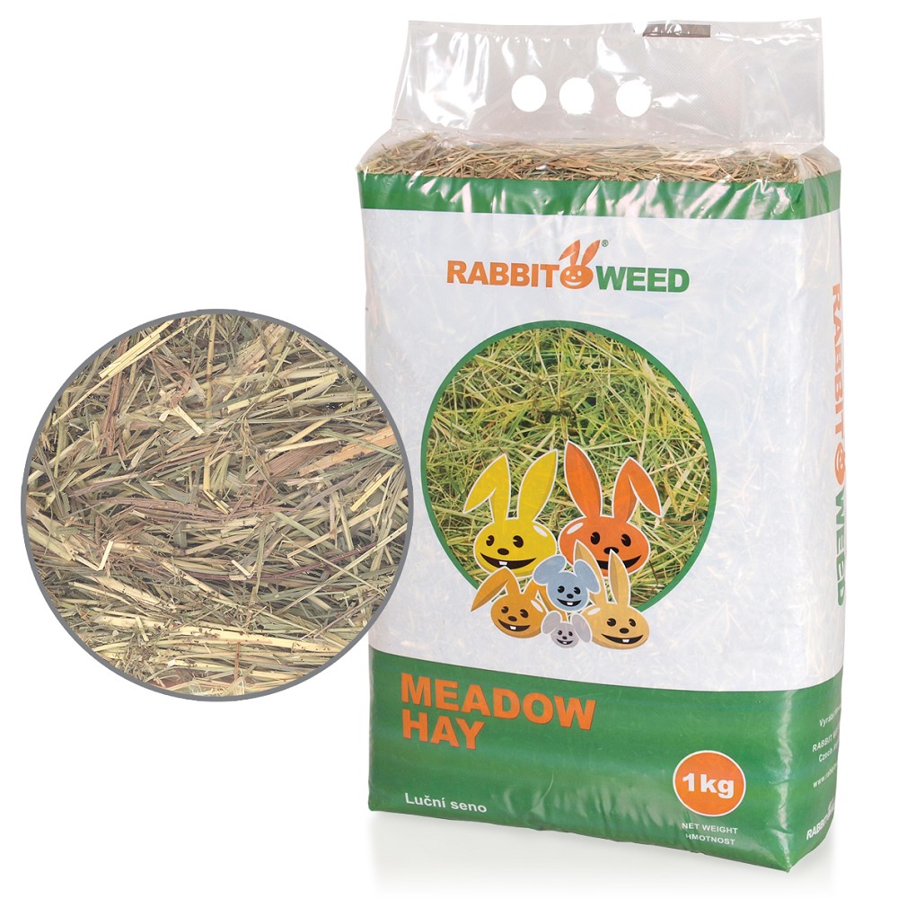 Rabbit Weed seno luční, 4x 1kg, cena za 1ks